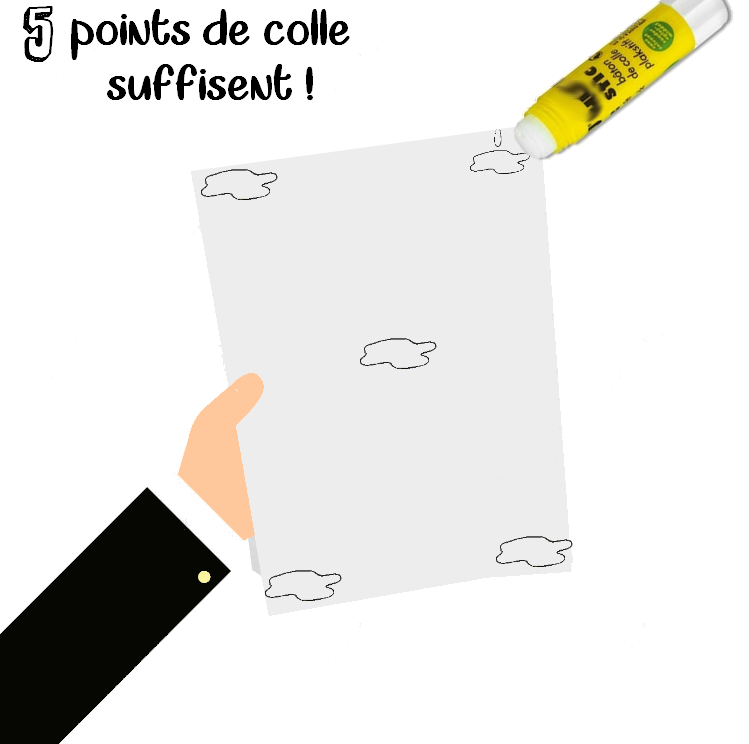 Apprendre à coller – Chat d'école