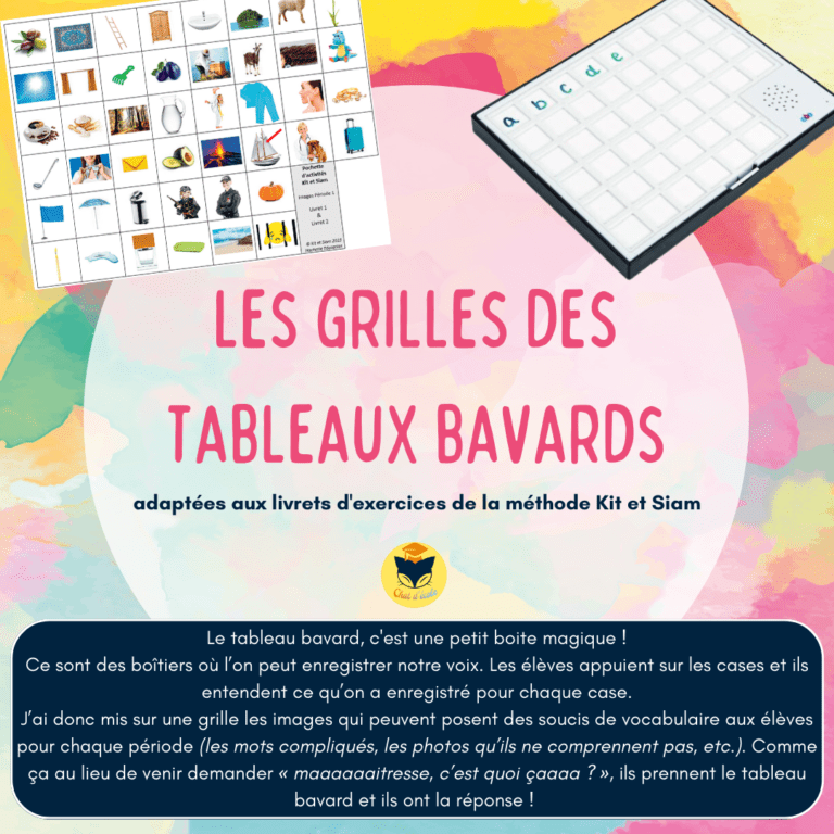 Utiliser un tableau bavard avec Kit et Siam – Chat d'école