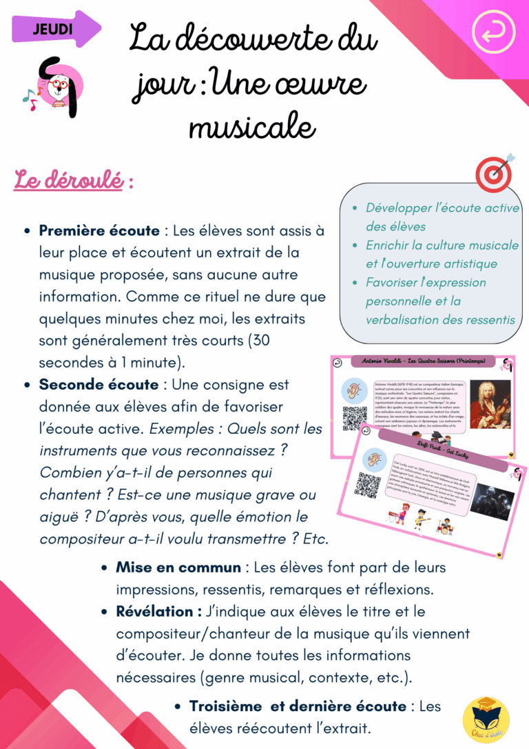 Les rituels au CP : nouvelle version 2025 – Chat d'école